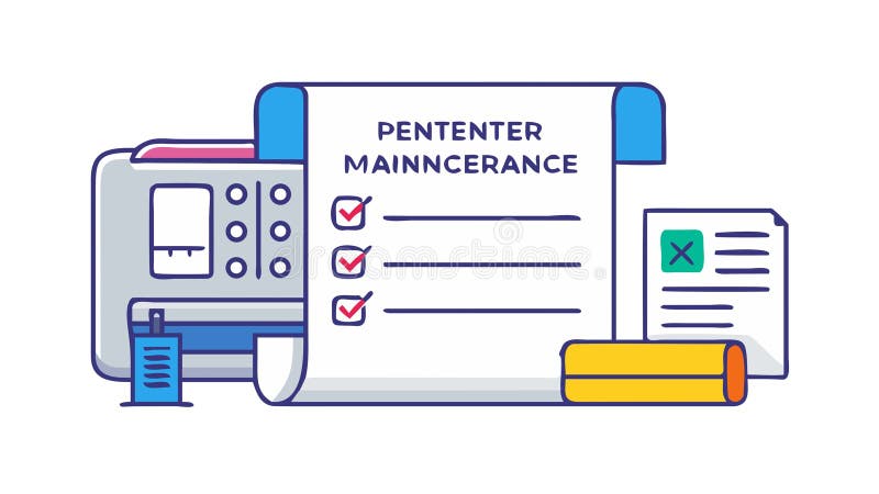 Maintenance Record Form for Comprehensive Service History, Vector ...