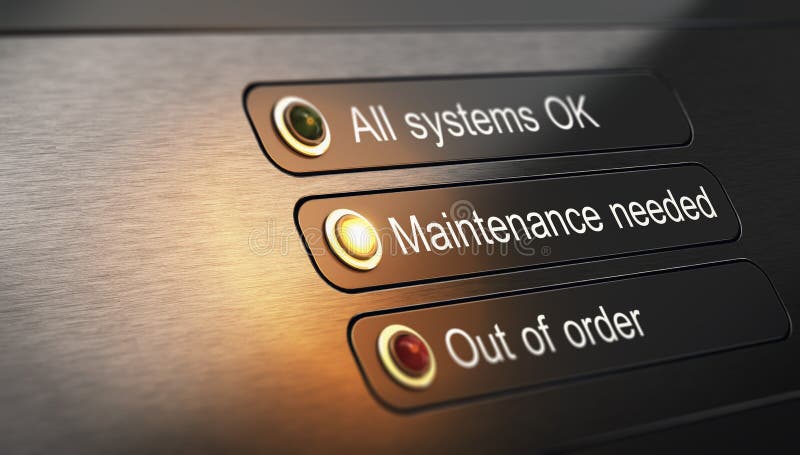 Maintenance and Repair Operations Needed Stock Illustration ...