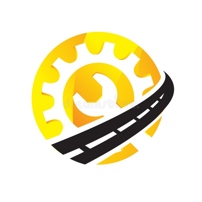 Transportation Road Construction Logo Vector Design. Paving Road ...