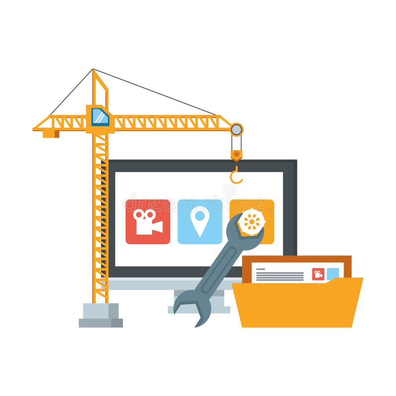 Maintenance Update System Upgrate Concept. Stock Vector - Illustration ...