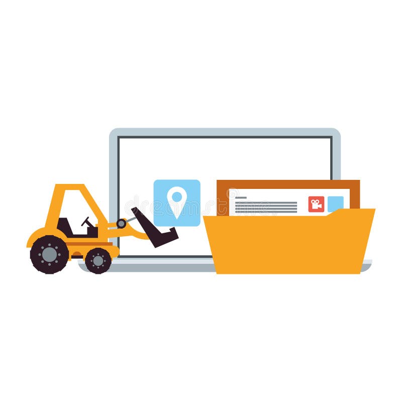 Maintenance Support Technology Web Cartoon Stock Vector - Illustration ...