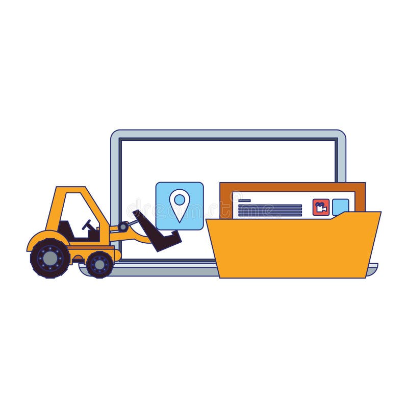 Maintenance Support Technology Web Cartoon Stock Vector - Illustration ...