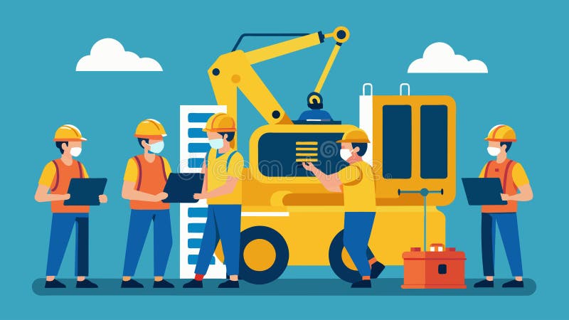 The Maintenance Team is Using Specialized Tools To Diagnose and Fix an ...