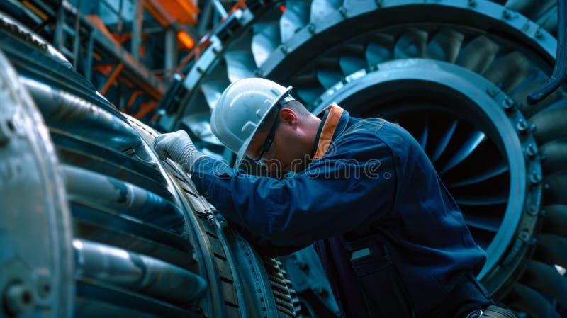 A Maintenance Technician Inspecting the Internals of an Industrial ... A Maintenance Technician Inspecting the Internals of an Industrial ...