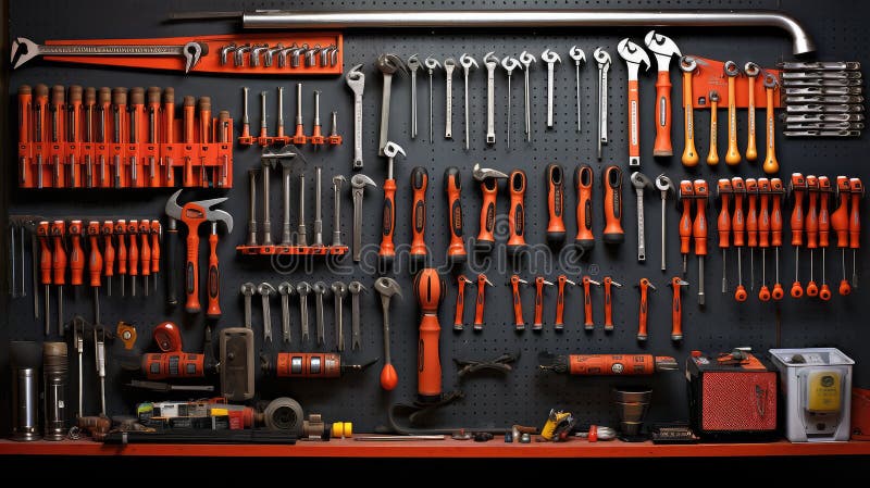 Tool Wall Illustration Automotive Efficiency Stock Photos - Free ...