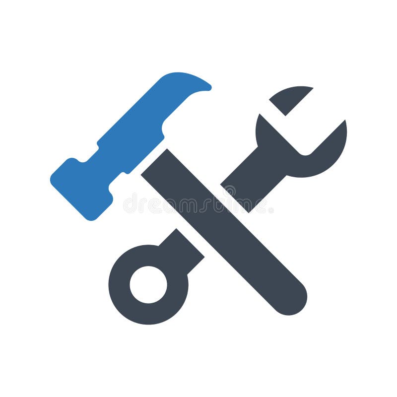 Maintenance tools icon stock vector. Illustration of icon - 227856349