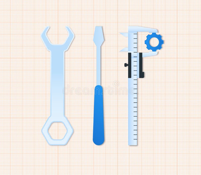 Maintenance tools stock vector. Illustration of adjust - 49758011