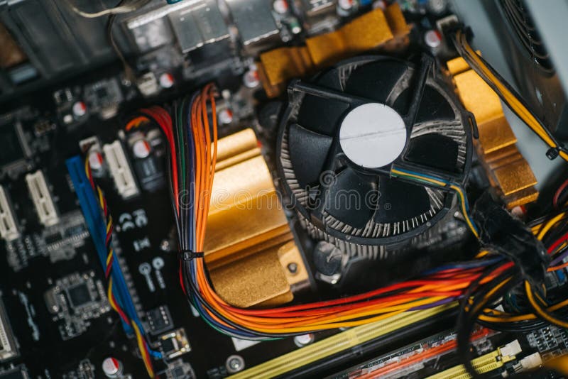 Maintenance Update System Upgrate Concept. Computer Parts with Harddisk ...