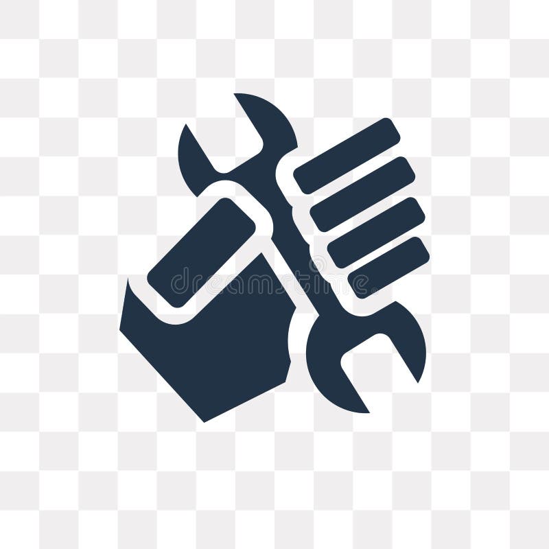 Maintenance Vector Icon Isolated on Transparent Background, Main Stock ...