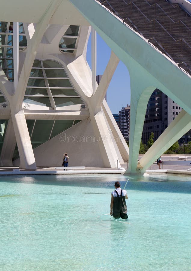 Maintenance Work in a Pool editorial photography. Image of hose - 41759592