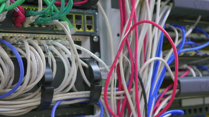 Maintenance Work in the Server Room Stock Footage - Video of netwrok ...