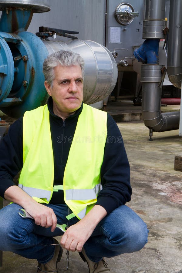 Maintenance worker stock photo. Image of power, gear - 36375750