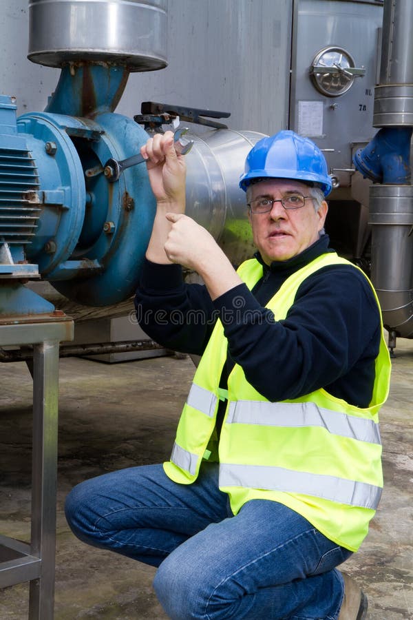 Maintenance worker stock photo. Image of pipe, industry - 75190350
