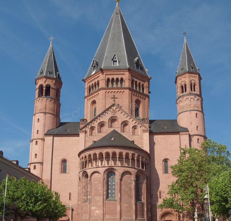 Mainz Cathedral stock photo. Image of deutschland, medieval - 46374056