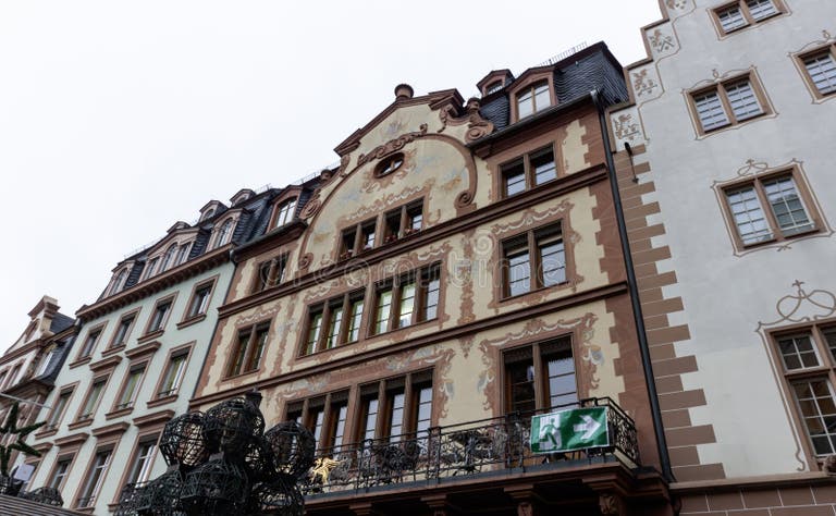 Mainz, Market Square, Haus Zum Boderam Editorial Photography - Image of ...