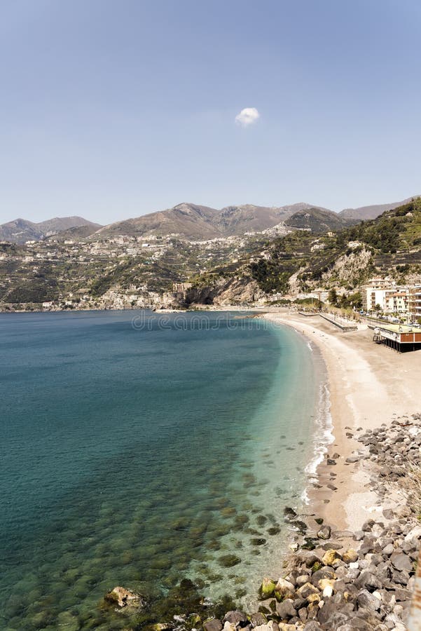 Maiori - Amalfi Coast stock photo. Image of maiori, largest - 61552174