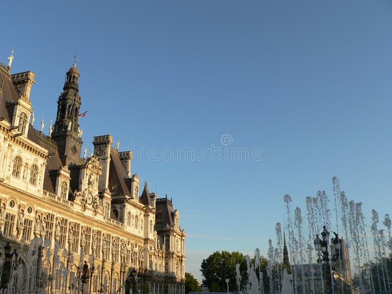 Mairie, Paris ( France ) stock photo. Image of brick - 25033634