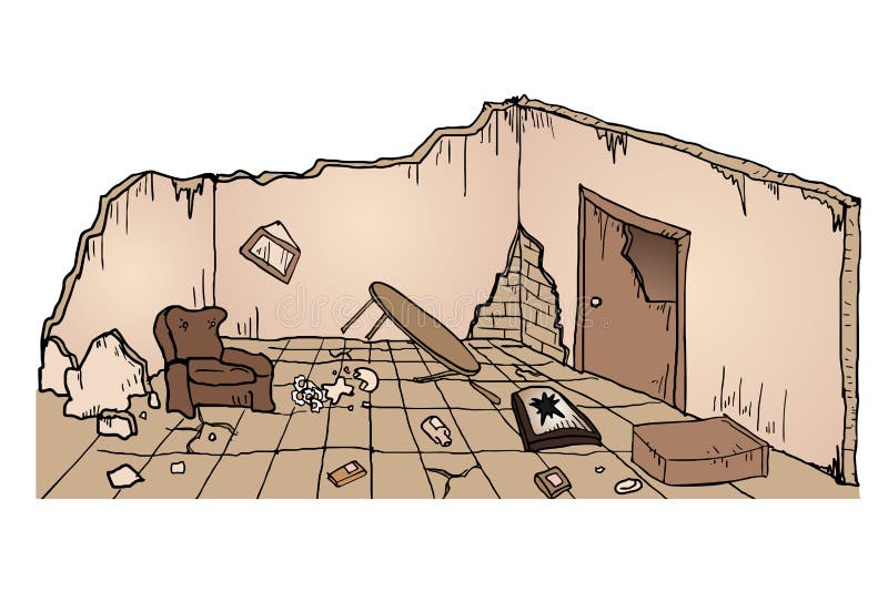 Maison de ruines illustration de vecteur. Illustration du créateur ...