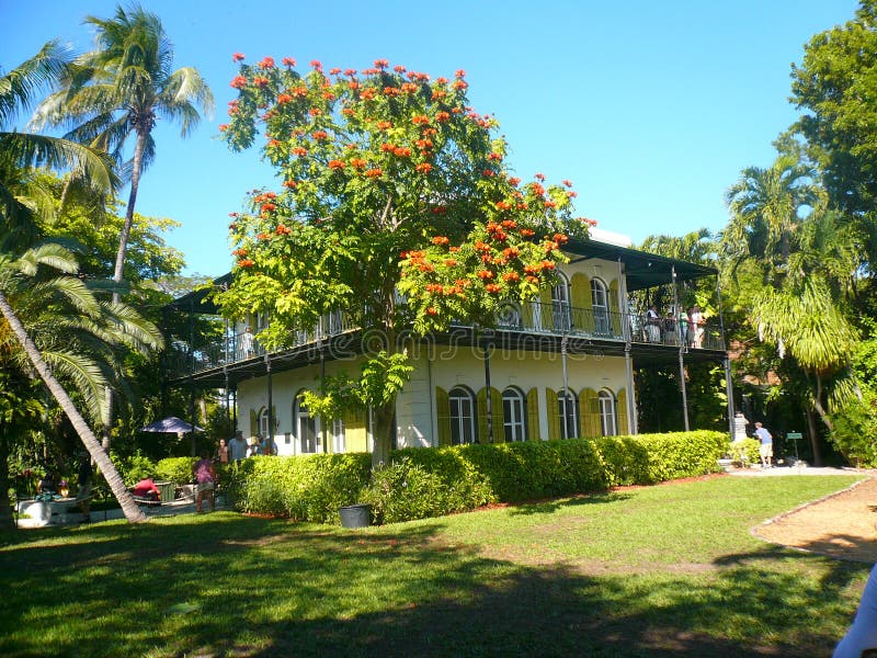 Maison Key West De Hemingway Image stock éditorial - Image du maison ...