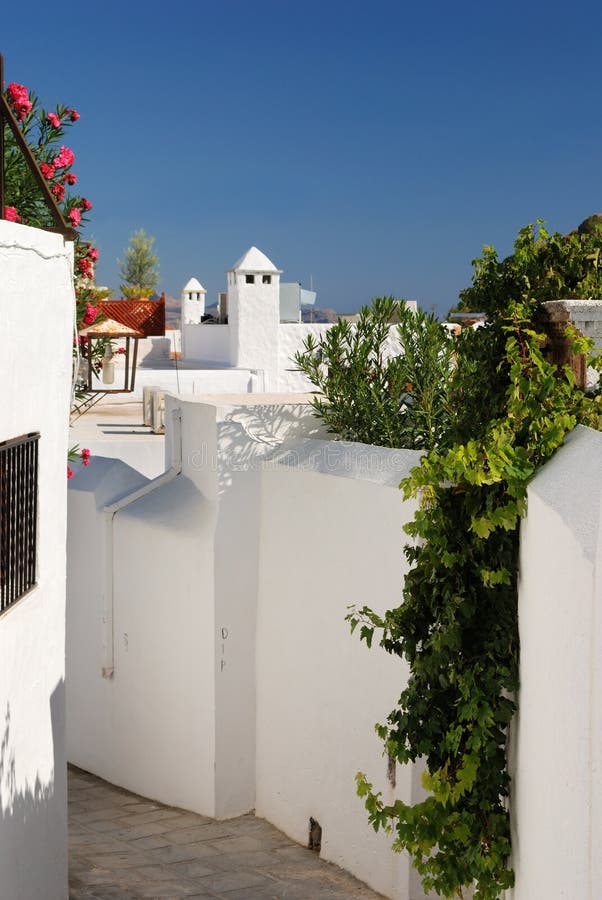 Maison Grecque Traditionnelle Image stock - Image du idyllique ...