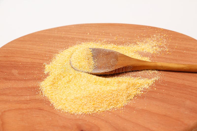 Maize flour stock photo. Image of wooden, corn, cloth - 48950976