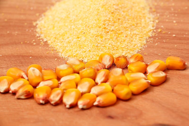 Maize flour stock image. Image of corn, wooden, flour - 48951171