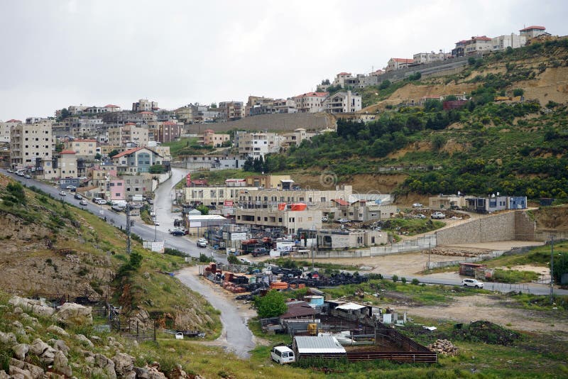 Majdal Shams editorial image. Image of road, israel - 117929990