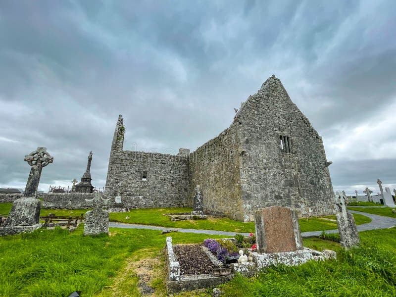 Majestic 7th Century Monastic Site in Gort, Co. Galway Stock Photo ...