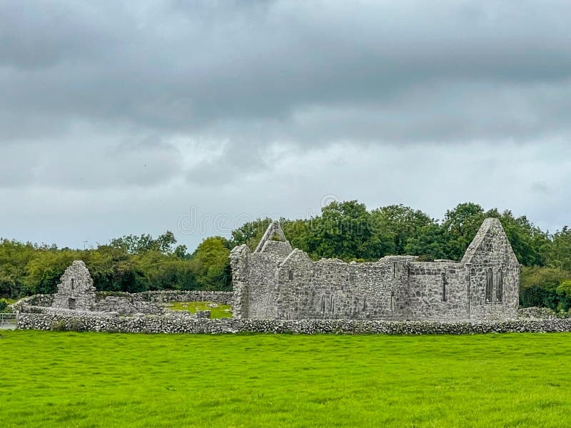 Majestic 7th Century Monastic Site in Gort, Co. Galway Stock Photo ...