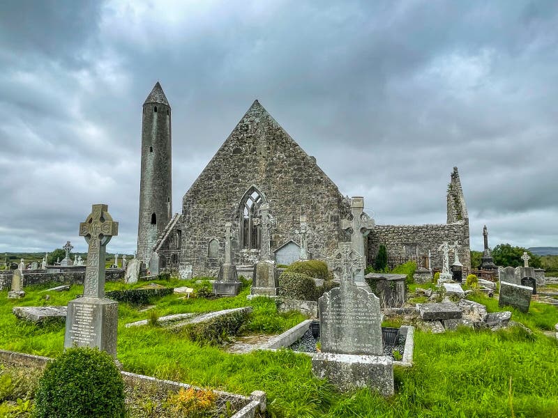 Majestic 7th Century Monastic Site in Gort, Co. Galway Editorial Photo ...