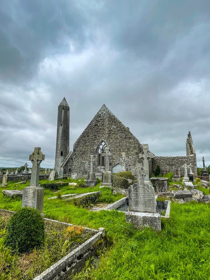 Majestic 7th Century Monastic Site in Gort, Co. Galway Editorial Stock ...
