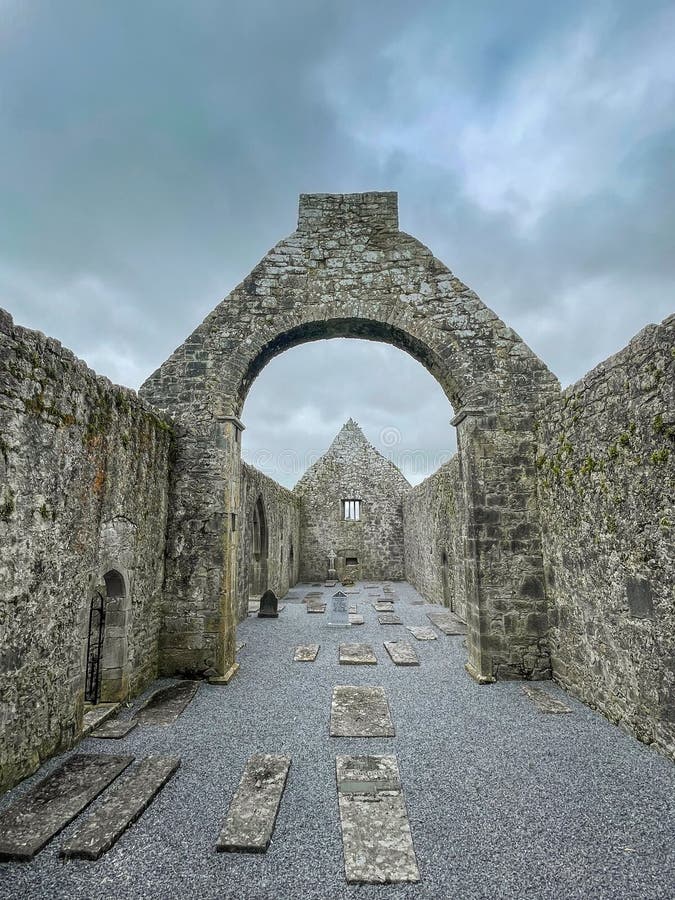 Majestic 7th Century Monastic Site in Gort, Co. Galway Stock Image ...