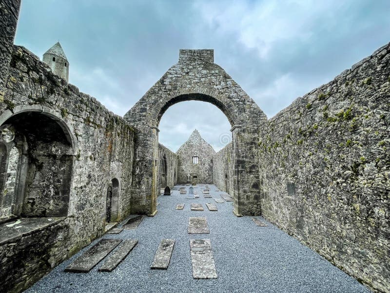 Majestic 7th Century Monastic Site in Gort, Co. Galway Stock Image ...
