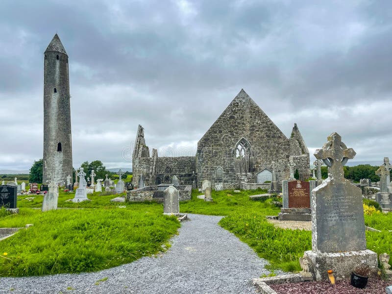 Majestic 7th Century Monastic Site in Gort, Co. Galway Editorial Photo ...