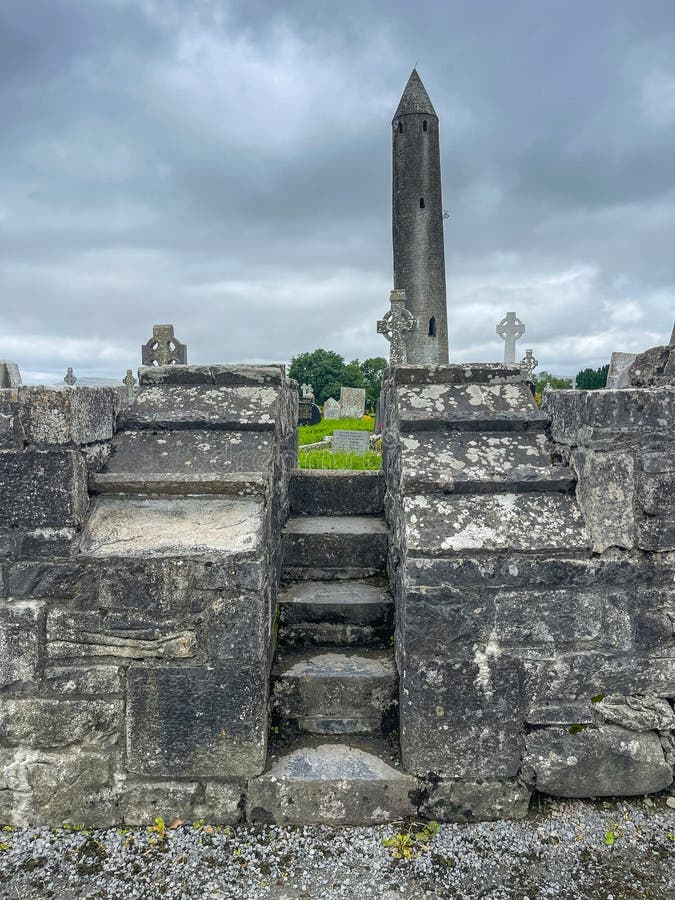 Majestic 7th Century Monastic Site in Gort, Co. Galway Stock Photo ...