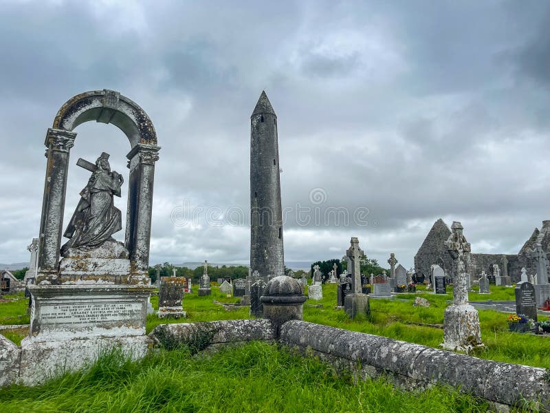 Majestic 7th Century Monastic Site in Gort, Co. Galway Editorial Image ...