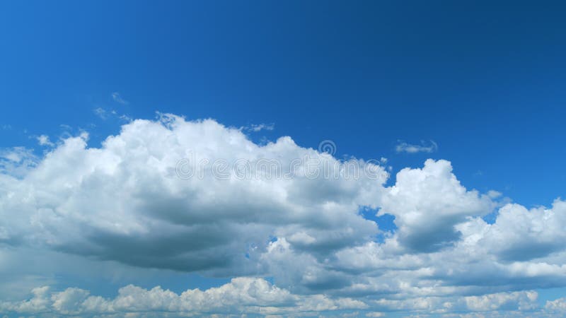 Majestic Amazing Blue Sky with Clouds. Clouds Move in the Blue Sky ...