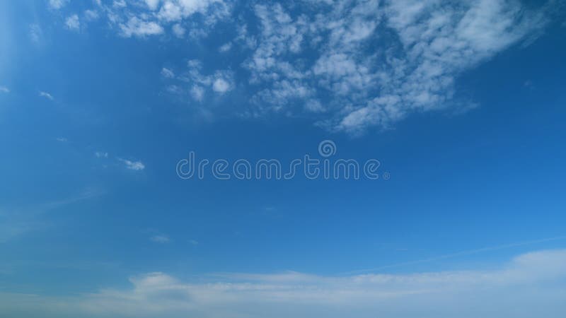 Majestic Amazing Blue Sky with Clouds. Clouds Move in the Blue Sky ...