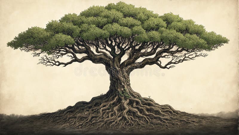 Majestic Ancient Tree Embodying Strength and Resilience Stock ...