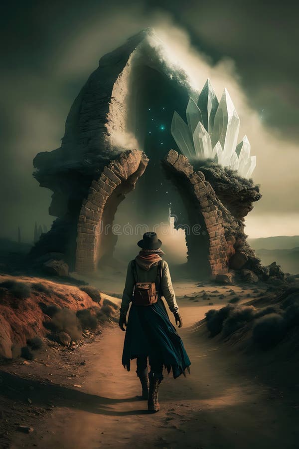 Majestic and Awe Dark Fantasy Station Gate Stock Photo - Image of gate ...