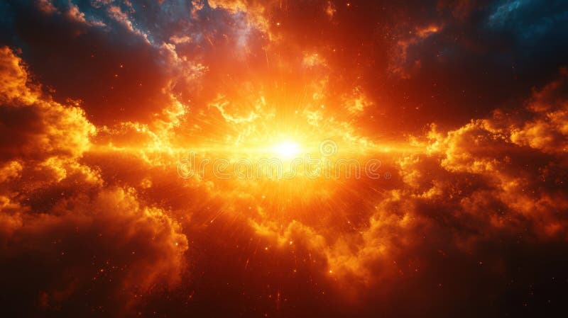 Majestic and Awe Inspiring Atmosphere Created by Powerful Light Shining ...