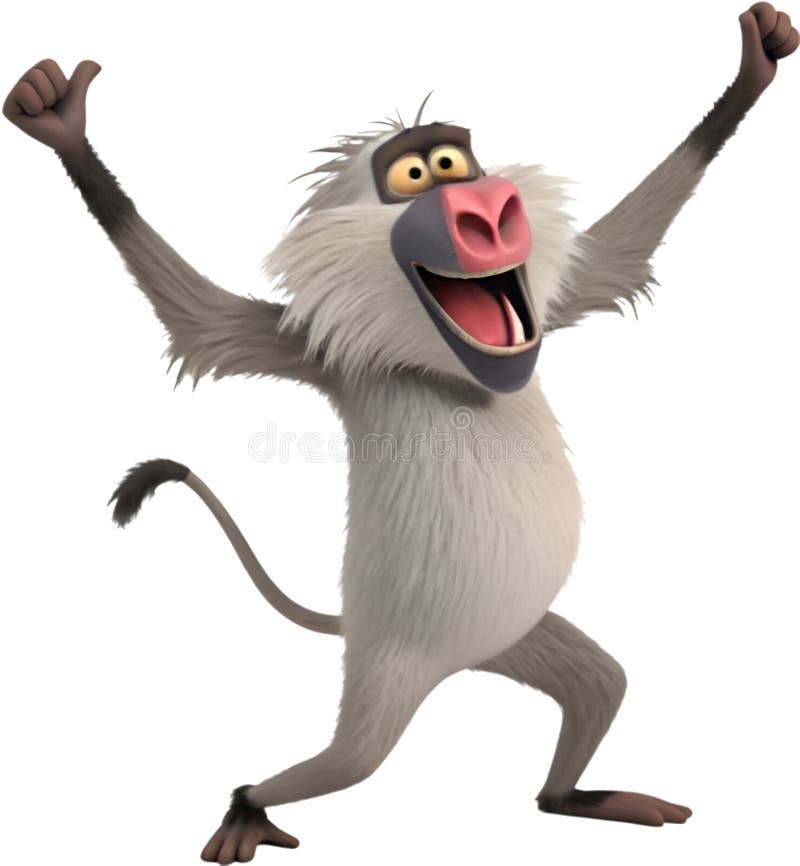 Powerful Baboon Showcasing Intelligence, Agility, and Striking Facial ...