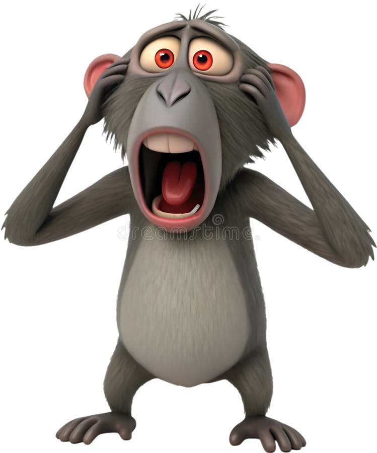 Powerful Baboon Showcasing Intelligence, Agility, and Striking Facial ...