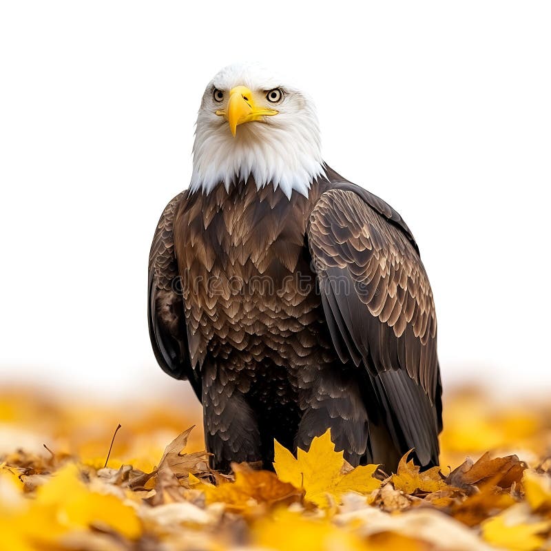 Majestic Bald Eagle Soaring in the Sky. Generative Ai Stock ...