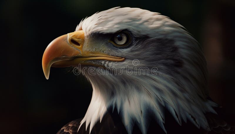 Majestic Bald Eagle Flying with Sharp Talons Generated by AI Stock ...