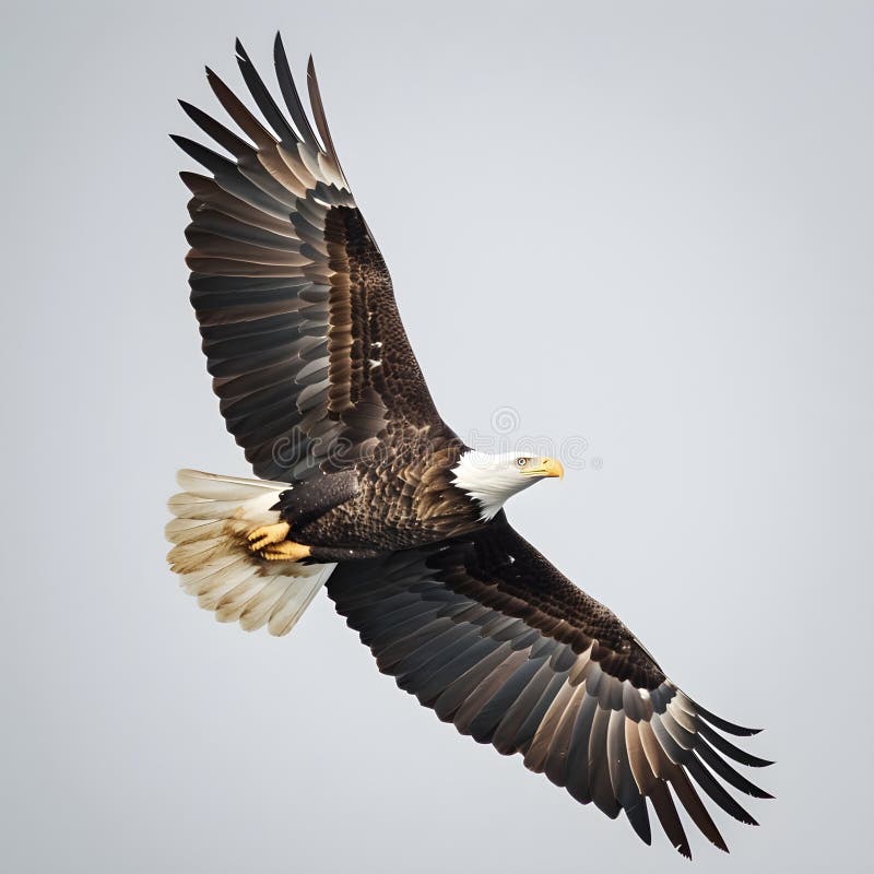 109 Majestic Bald Eagle Soaring Cloudy Sky Stock Photos - Free ...
