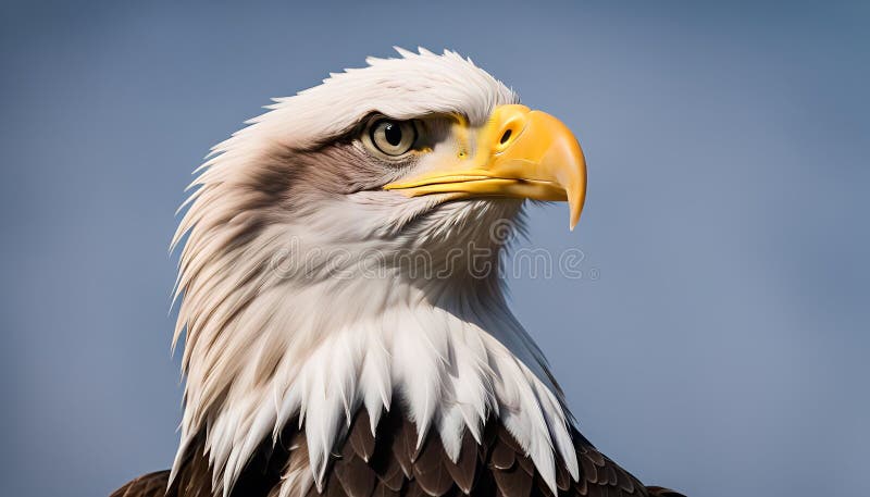 Majestic Bald Eagle Portrait Stock Illustration - Illustration of eagle ...