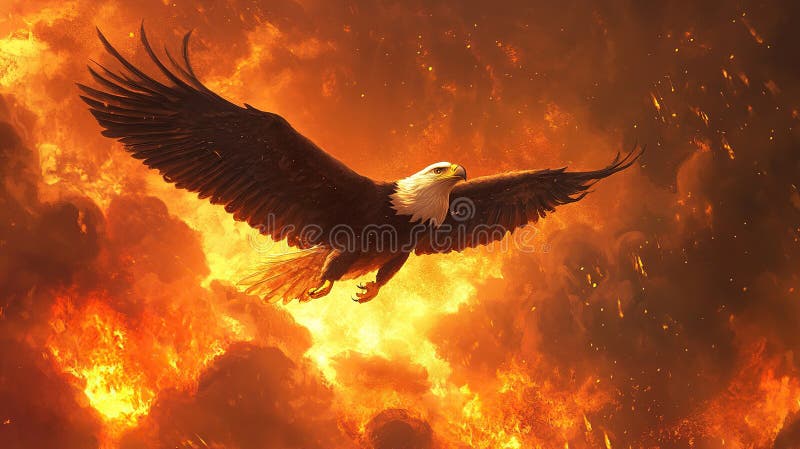 Bald Eagle Flames Eagles