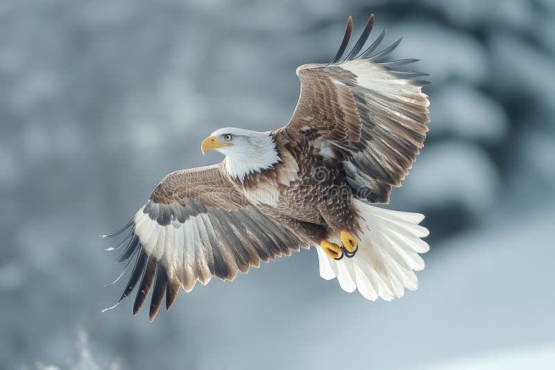 A Majestic Bald Eagle Soaring through the Sky Stock Image - Image of eagle, liberty: 373371103