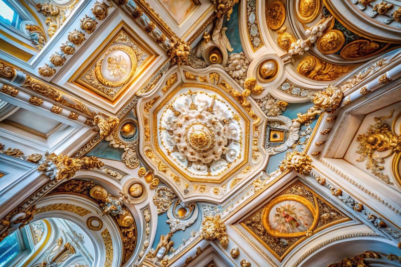 Majestic Baroque Marble Ceiling a Stunning Display of Intricate ...